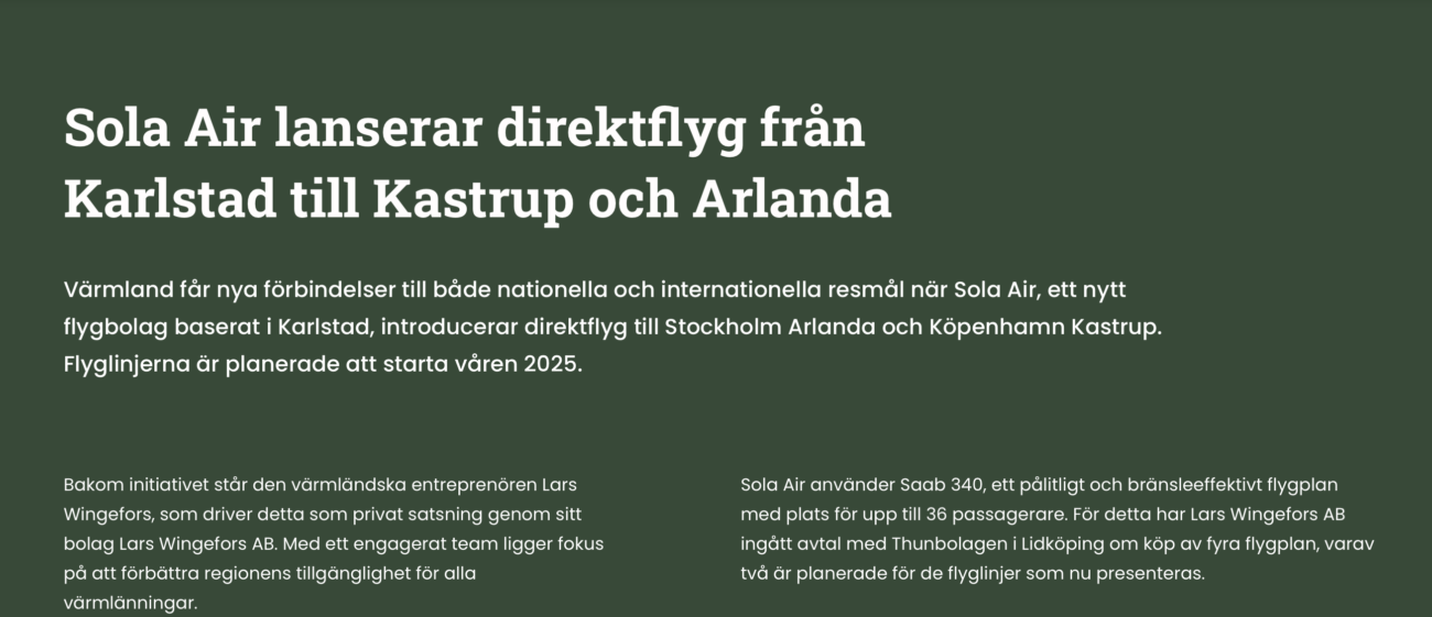 Lars Wingefors startar flygbolag: ”Beredd att ta förluster” – Travel Report